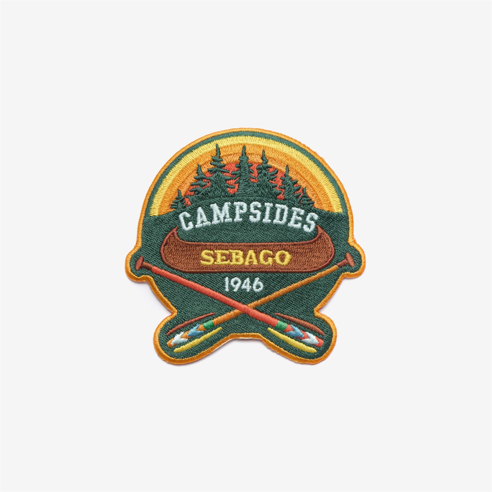 EXTERNAL DECORATION Unisex OARS CAMP PATCH GREEN-YELLOW-ORANGE